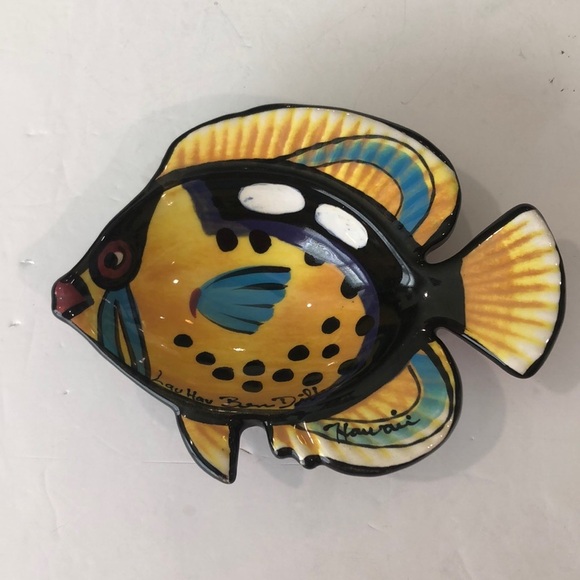 Ben Diller | Art | Ben Diller Hawaiian Fish Dish Lau Hau Butterfly Fish ...